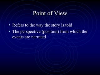 powerpoint presentation in elements of fiction | PDF