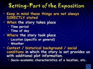 powerpoint presentation in elements of fiction | PPT