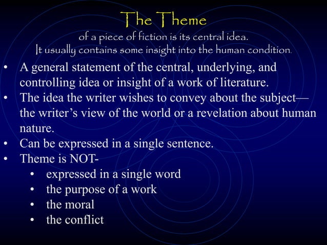 powerpoint presentation in elements of fiction | PPT