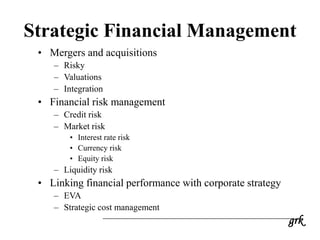Strategic Financial Management | PPT
