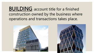 Elements of financial statements and account titles used - Copy.pptx