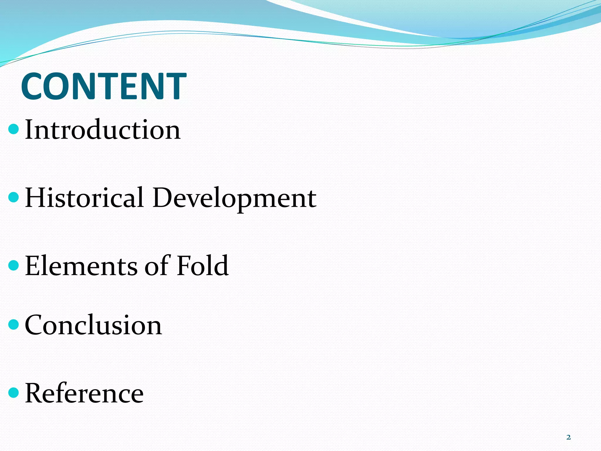 Elements of fold | PPTX