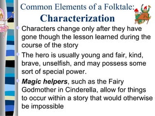 Elements of Folktales | PPT
