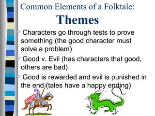 Elements of Folktales | PPT