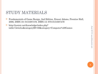 Elements of game play | PPT