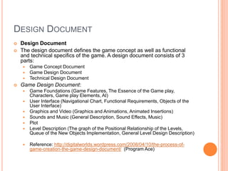 Elements of game play | PPTX