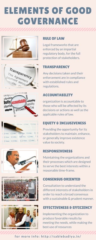 Elements of good governance | PDF