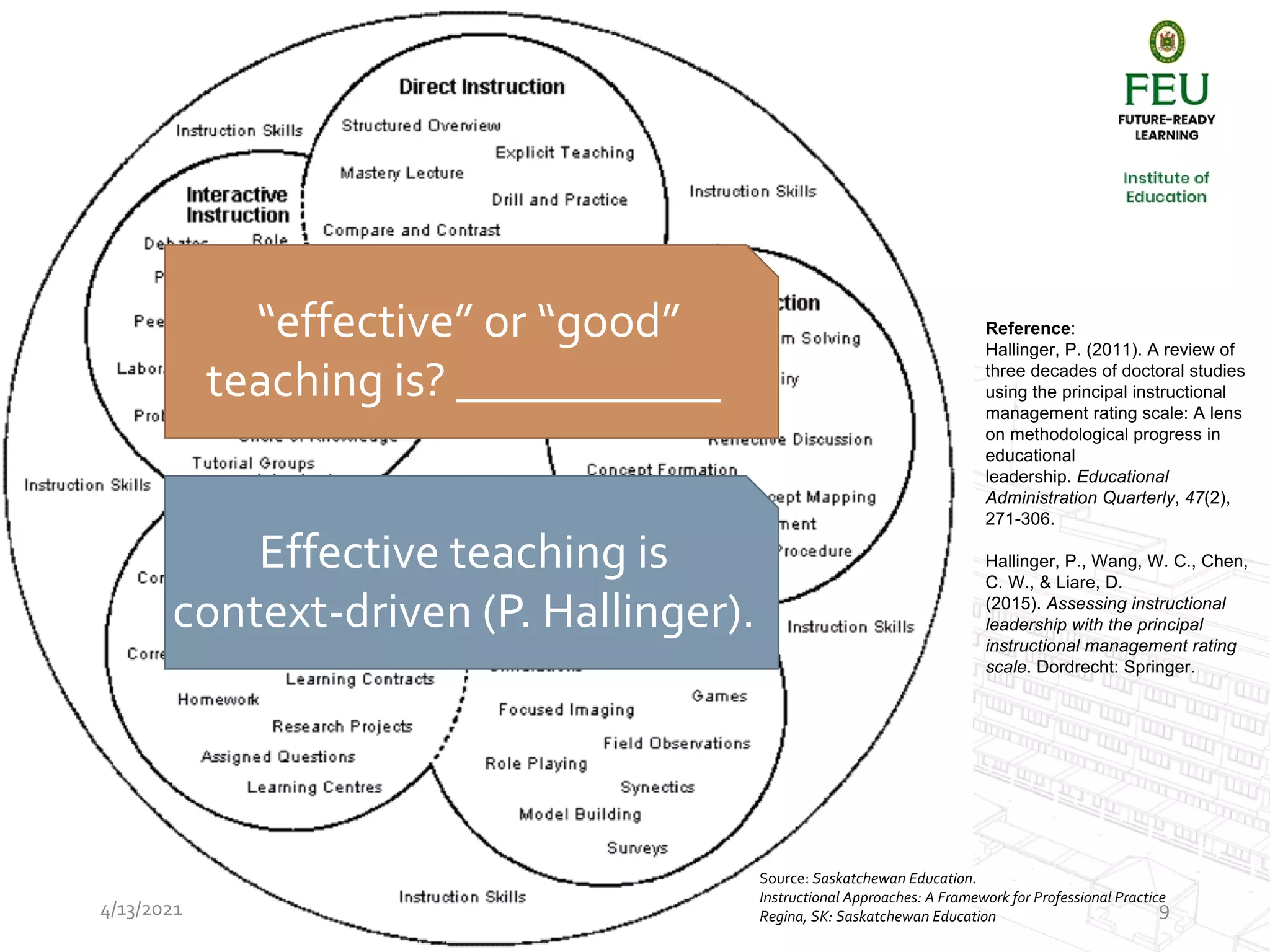 Elements of good teaching | PDF