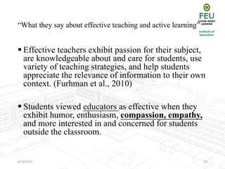 Elements of good teaching | PDF