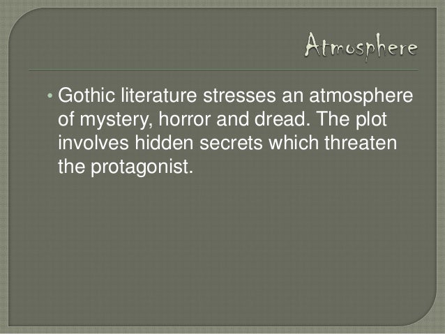 Modern gothic literature - selftews