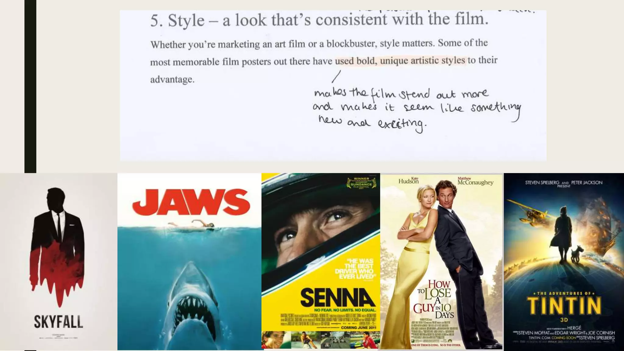 Elements of great movie film posters | PPTX