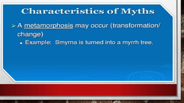 Elements of Greek Myths | PPT