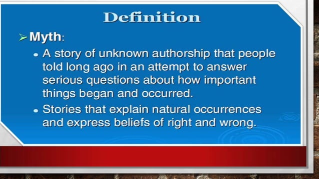 Elements of Greek Myths | PPT