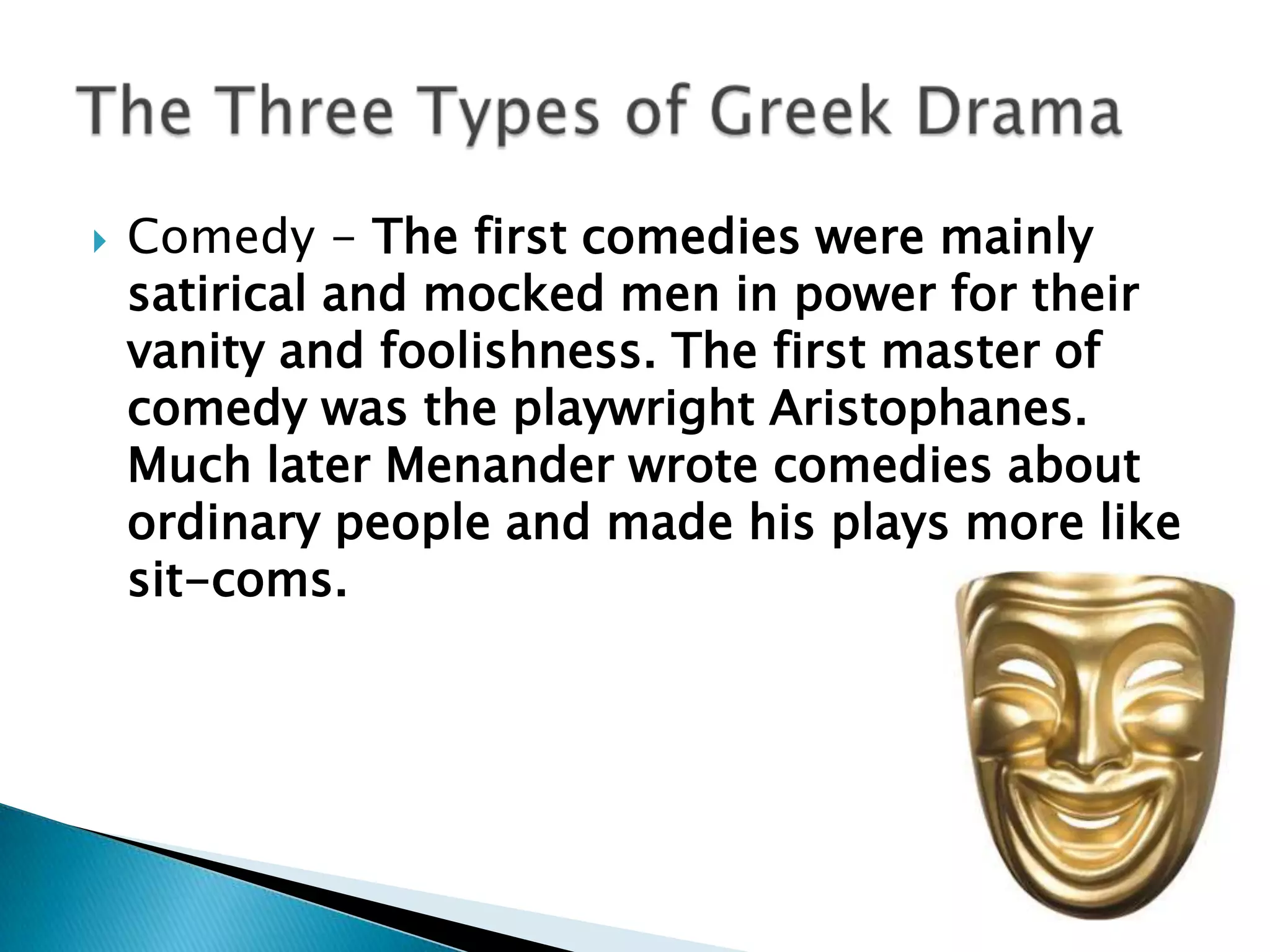 Elements of greek tragedy and the tragic hero | PPTX