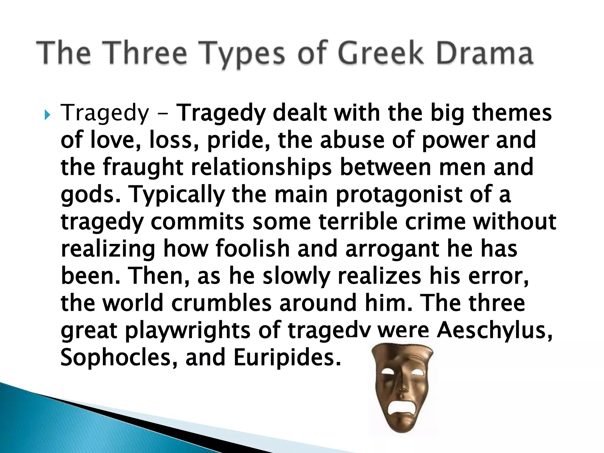 Elements of greek tragedy and the tragic hero | PPTX