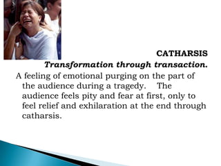 Elements of greek tragedy and the tragic hero | PPTX