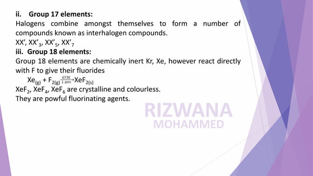 2nd Lecture on Elements of groups 16, 17 & 18 | Chemistry Part I | 12th ...