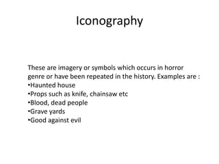 Elements of horror genre | PPTX