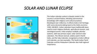Elements of Indian Calendar : deeply rooted in the country’s ancient ...