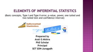 Elements of inferential statistics | PPTX