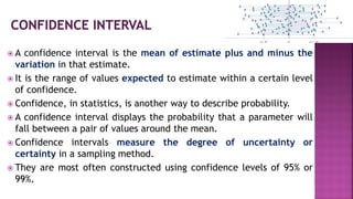 Elements of inferential statistics | PPTX