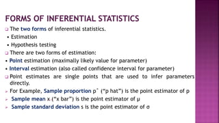 Elements of inferential statistics | PPTX