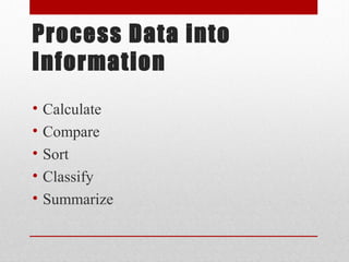 Elements of information system | PPT
