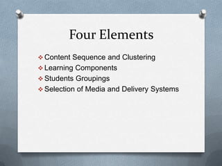 Elements of instructional strategy | PPTX