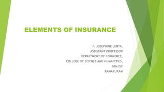 ELEMENTS OF INSURANCE UNIT 3.pptx