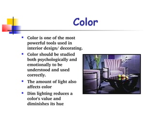 What are The Elements of Interior Design | PPT