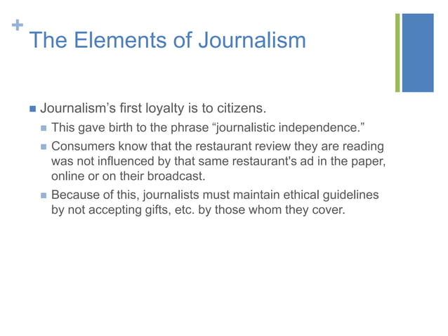 Elements of journalism | PPT