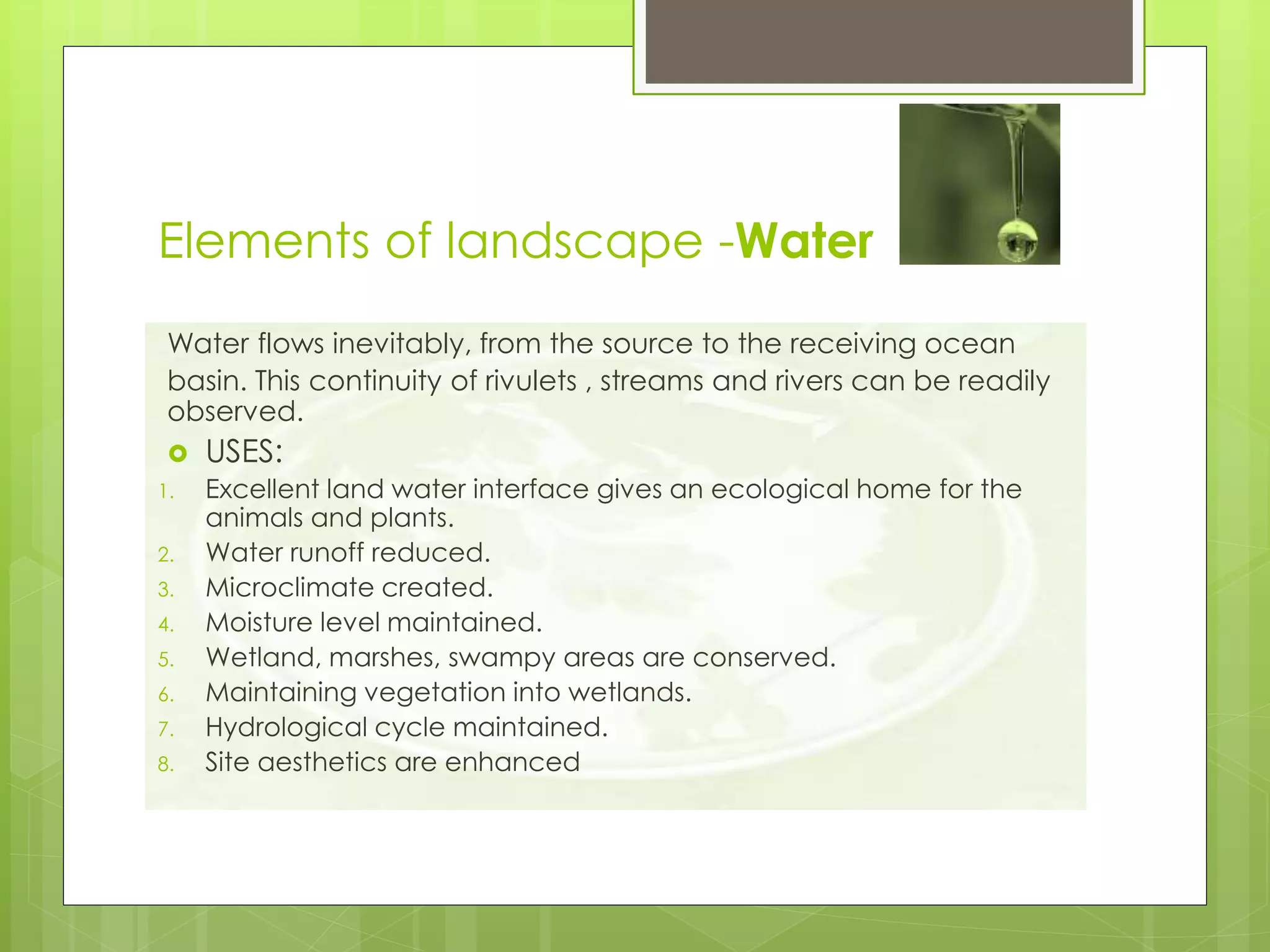 Elements of landscape | PPTX