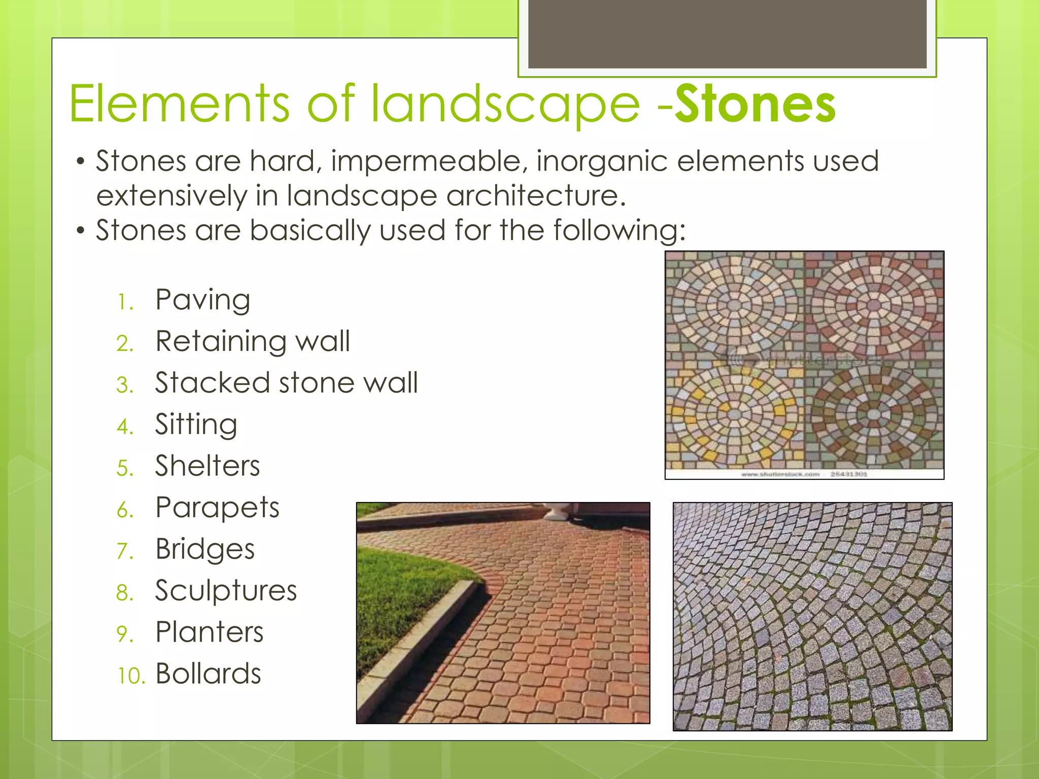 Elements of landscape | PPTX