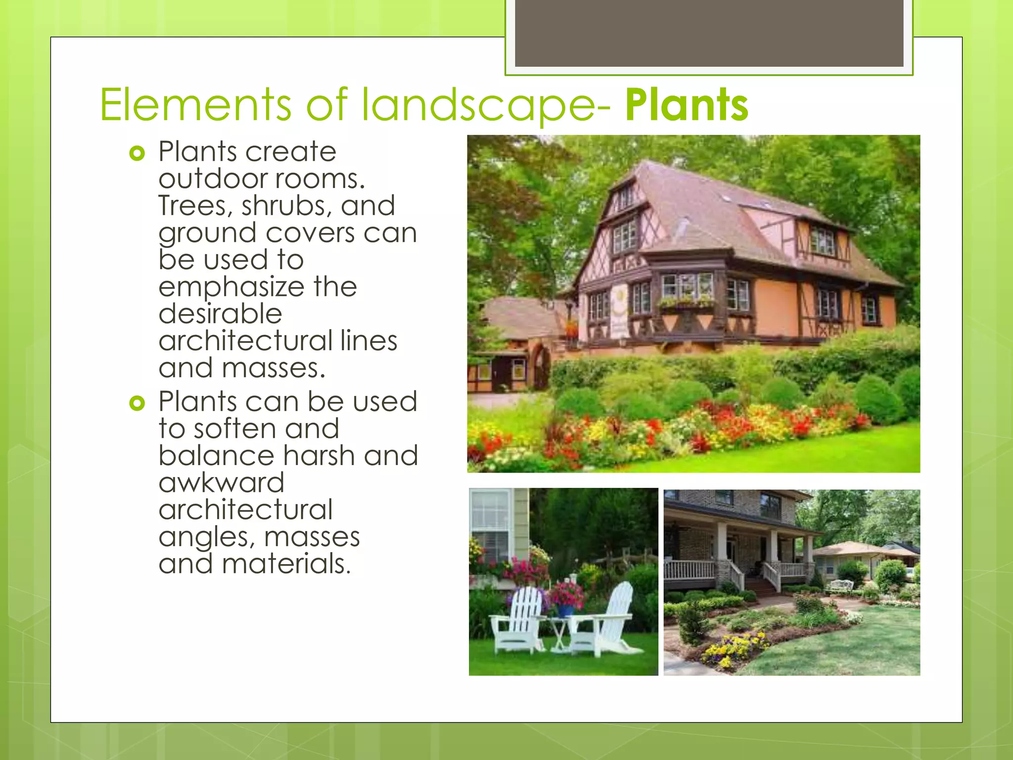 Elements of landscape | PPTX