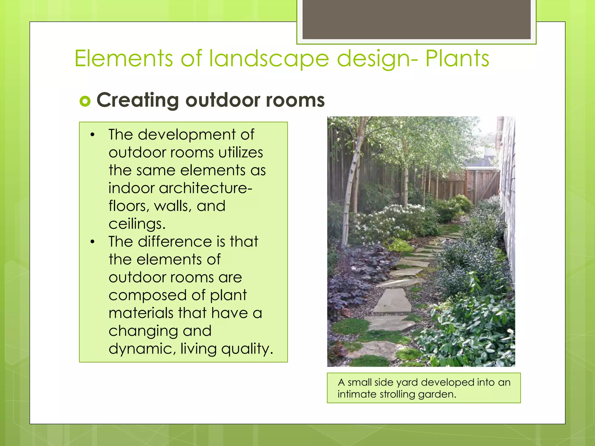 Elements of landscape | PPTX