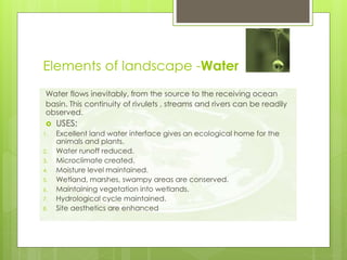 Elements of landscape | PPTX