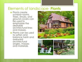 Elements of landscape | PPTX