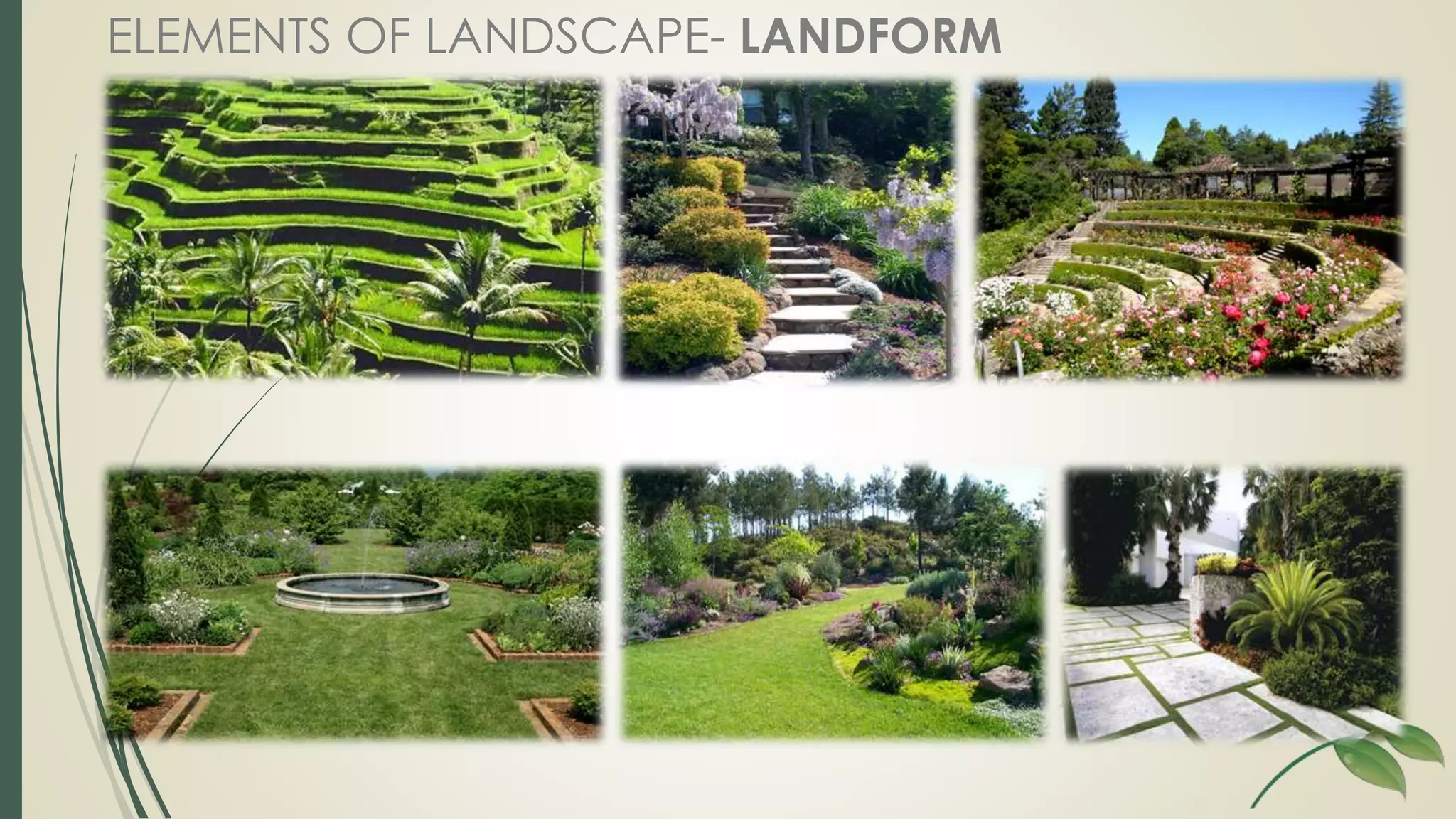 Elements of landscape design | PPTX