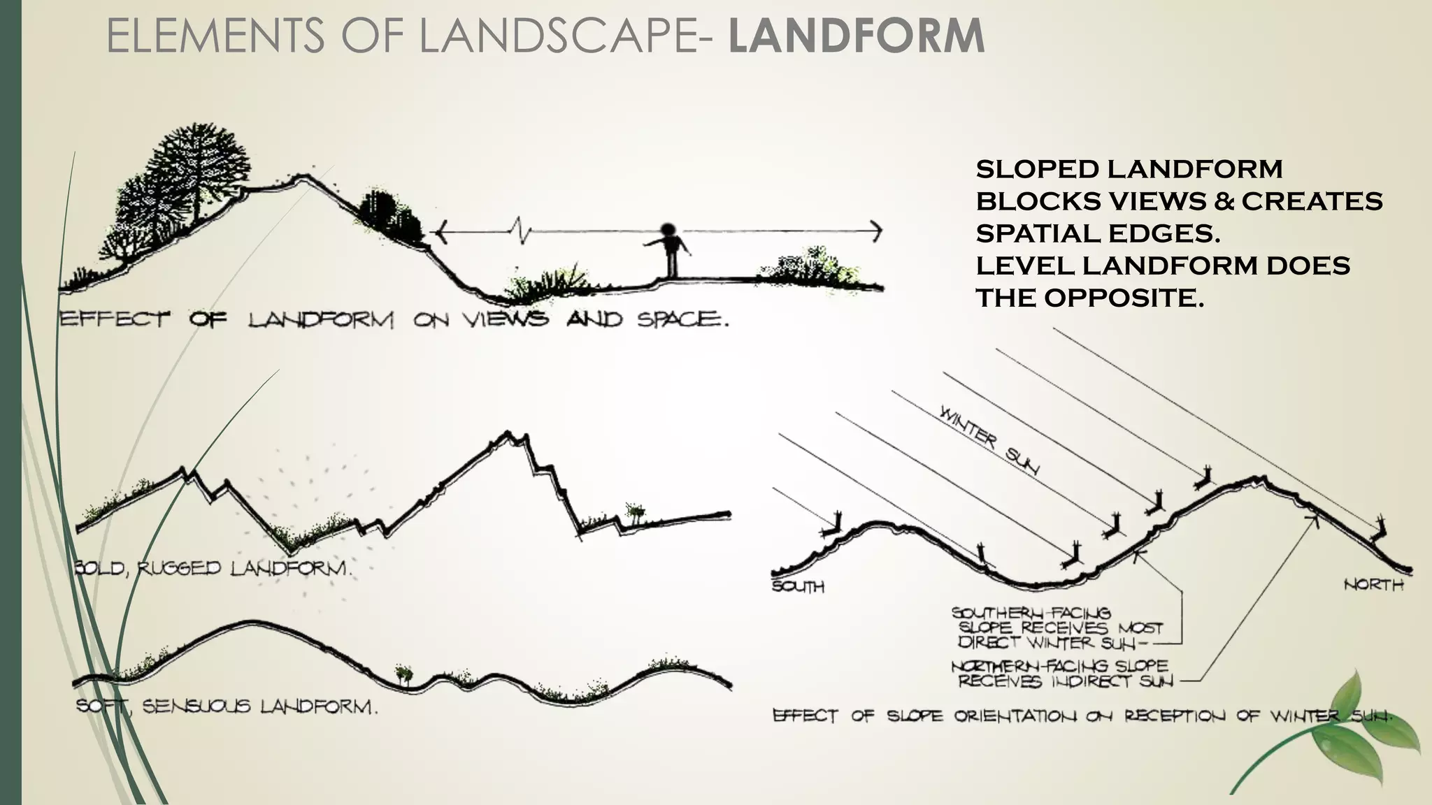 Elements of landscape design | PPTX