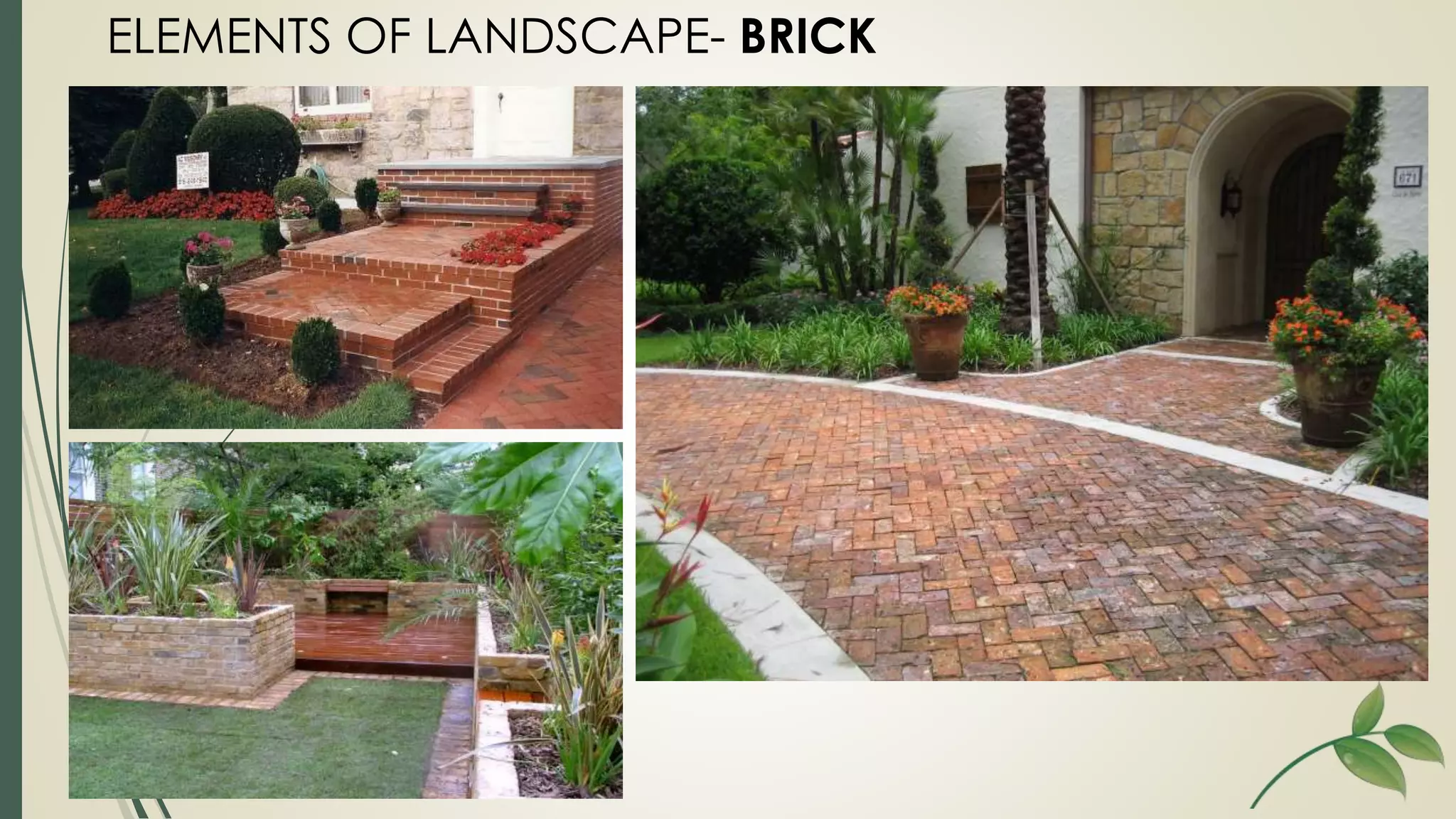 Elements of landscape design | PPTX