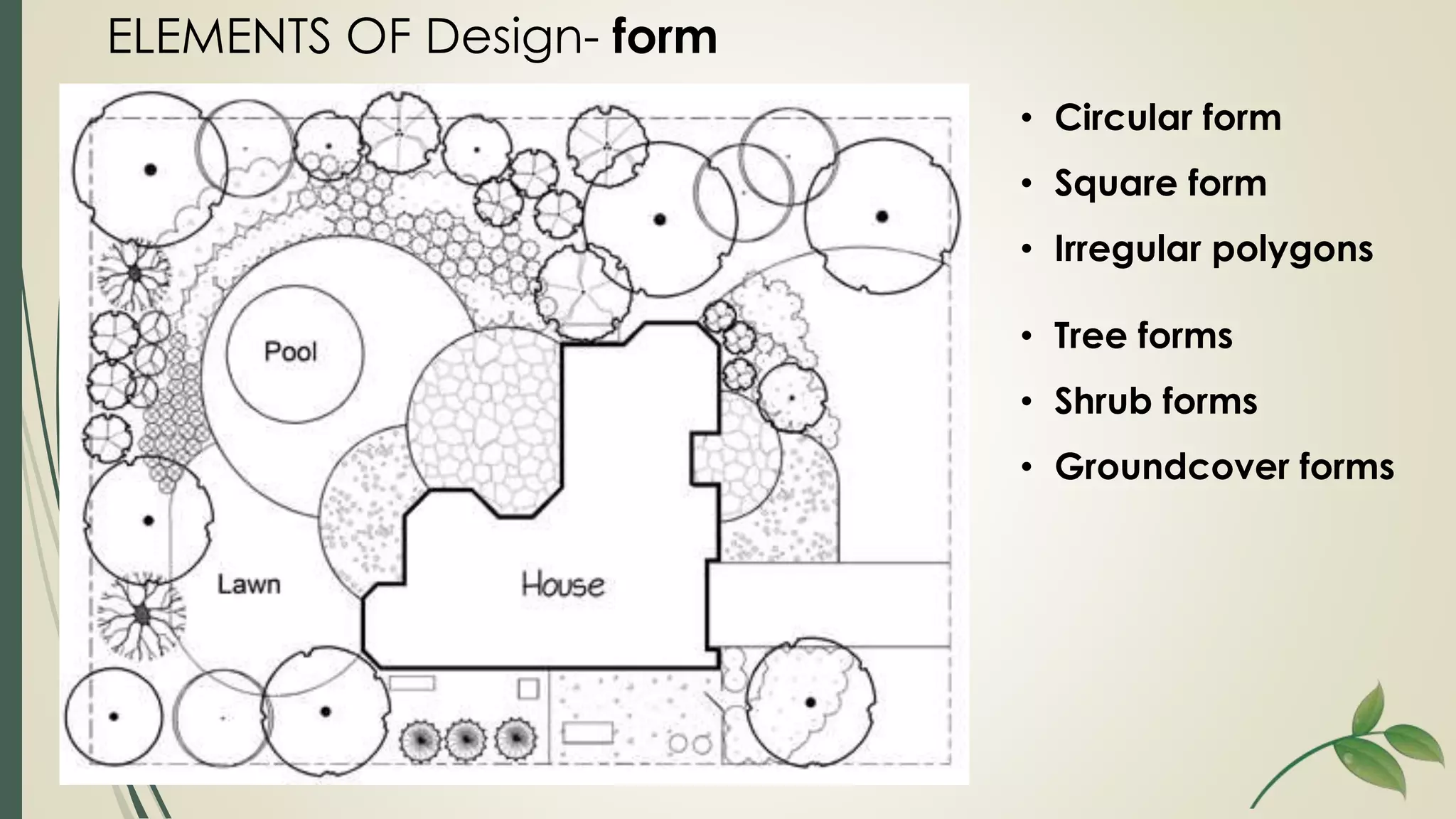 Elements of landscape design | PPTX