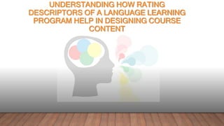 Elements of language learning - an analysis of how different elements ...