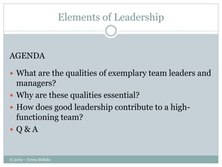 Elements Of Leadership | PDF