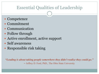 Elements Of Leadership | PDF