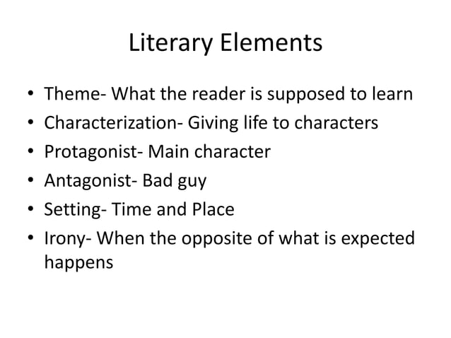 Elementsofliterature | PPT