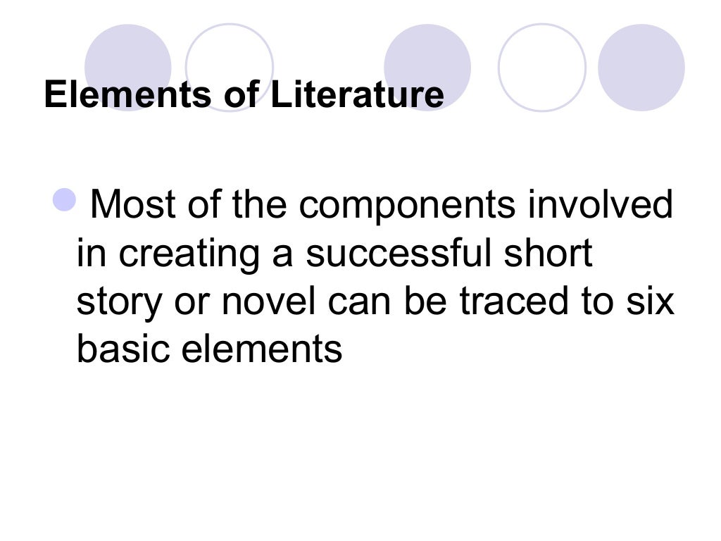 Elements of literature
