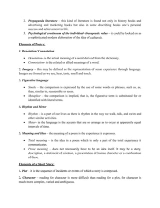 Elements of literature and the combined arts | PDF
