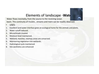 Elements of landscape | PPTX