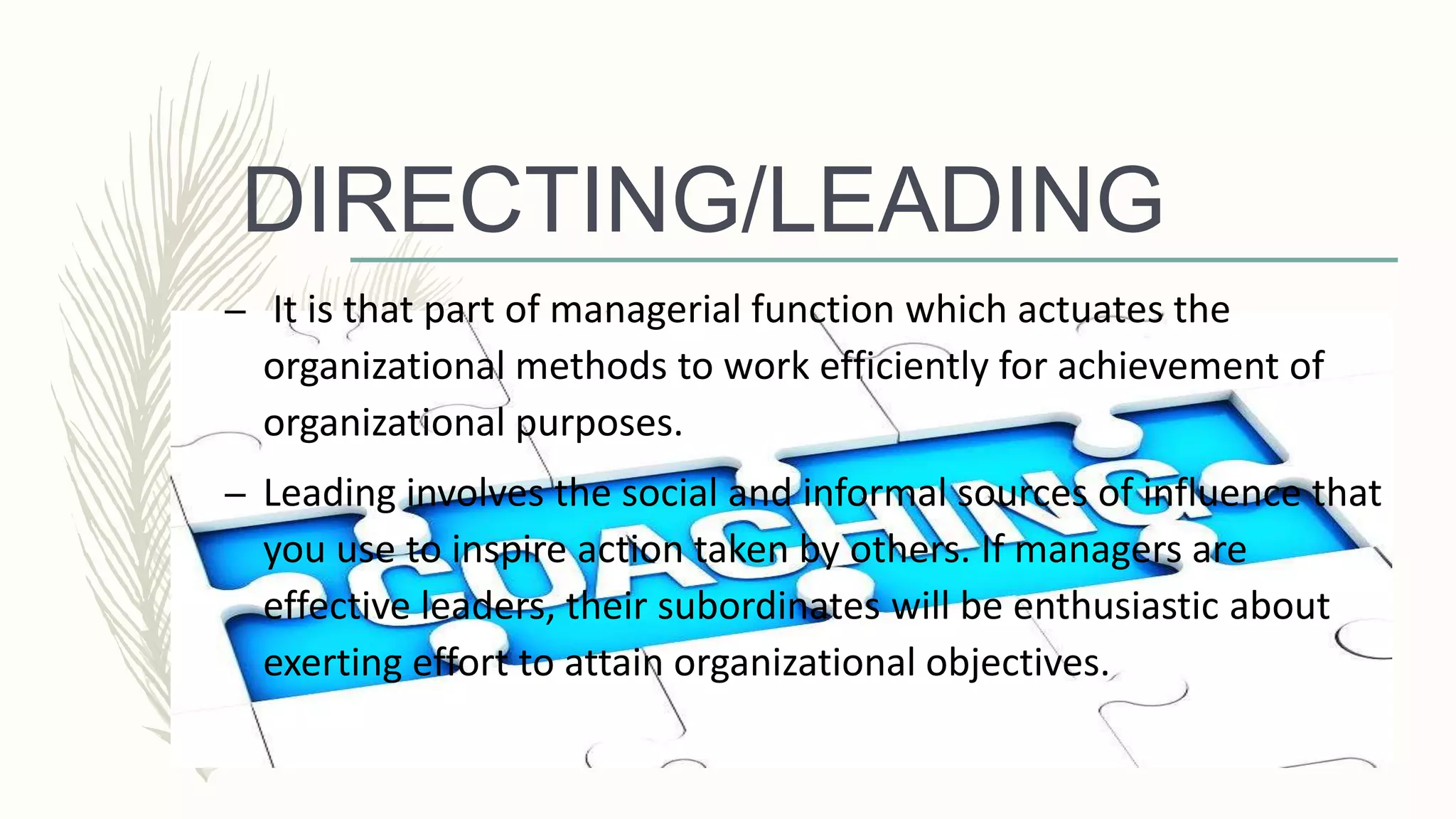 Elements of management | PPTX