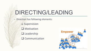 Elements of management | PPTX | Human Resources | Business